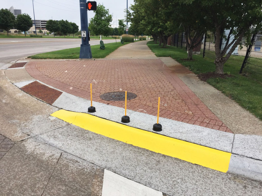 Your city at work: Putting a curb across a bike path. A look at some ...